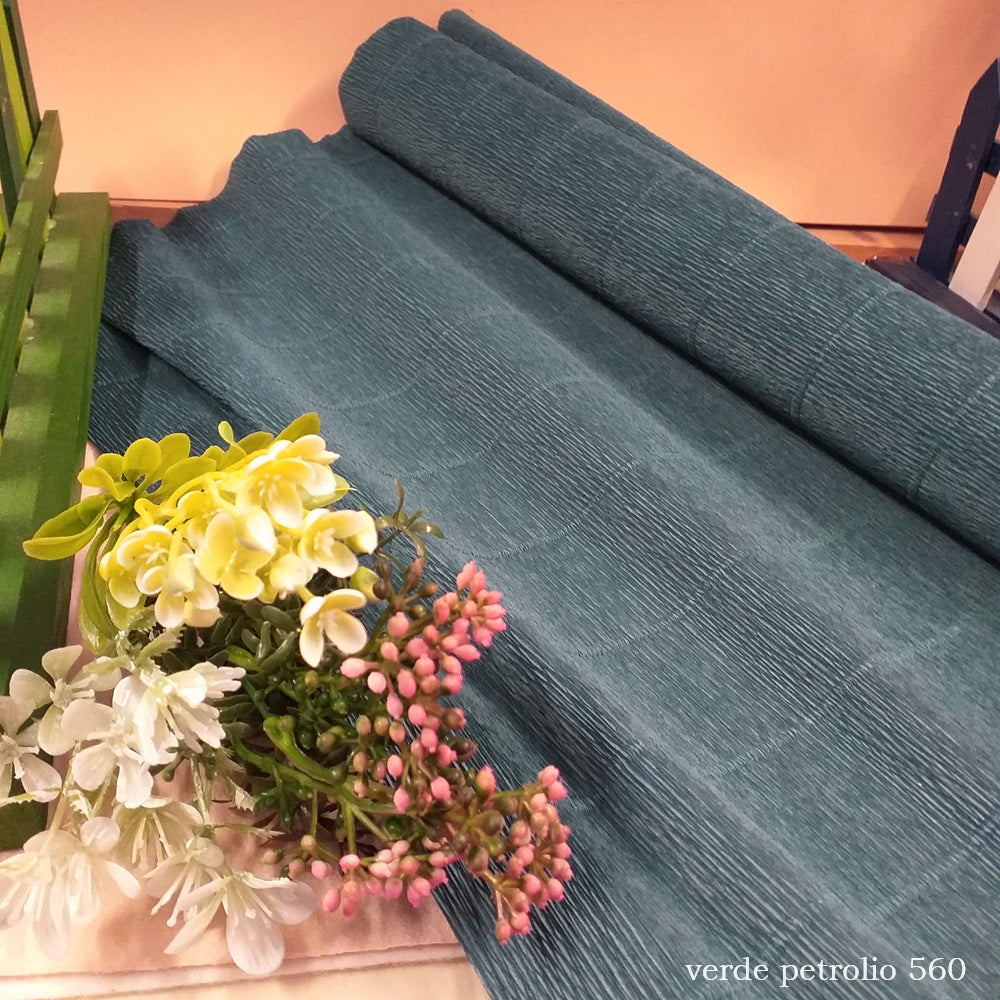 Carta crespa 180 g colorata pesante per fiori giganti e decorazioni ...