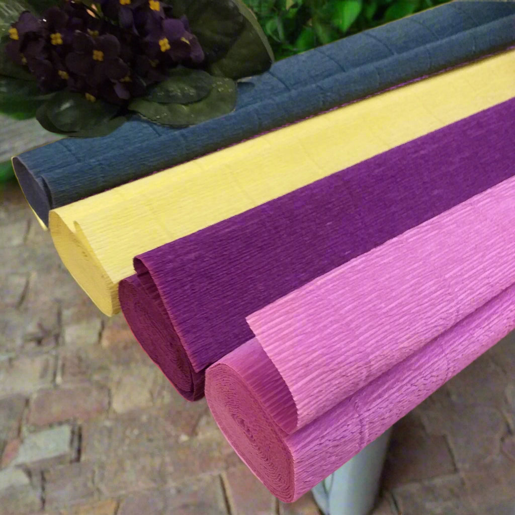 Carta crespa 180 g colorata pesante per fiori giganti e decorazioni ...