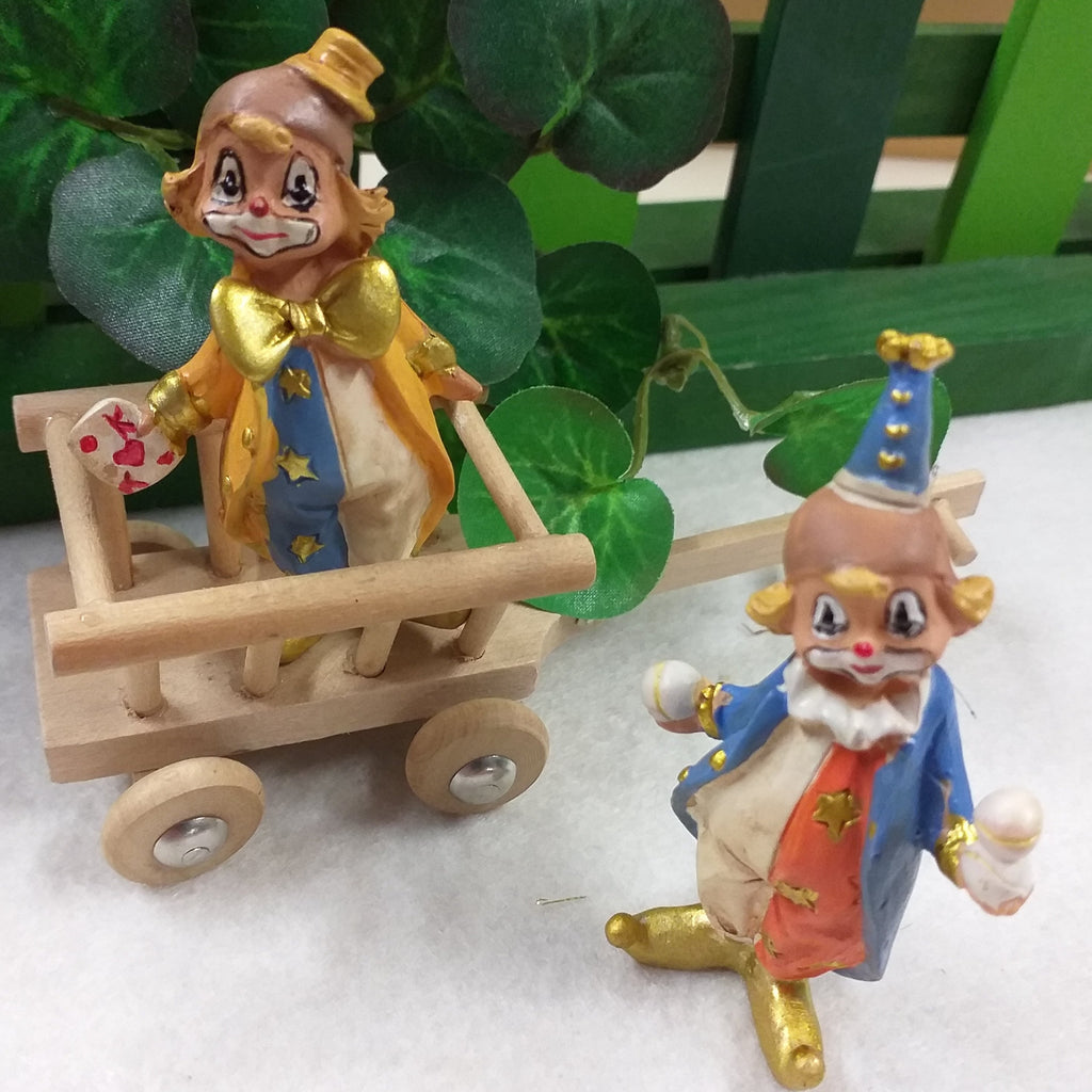 Clown pagliaccio bomboniere statuine tema circo e portafortuna ...