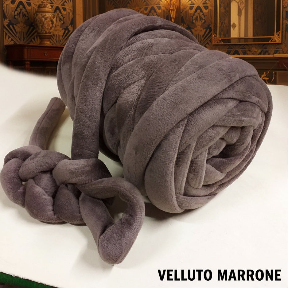 Velluto e cotone filato marshmallow borse chunky gigante imbottito ...