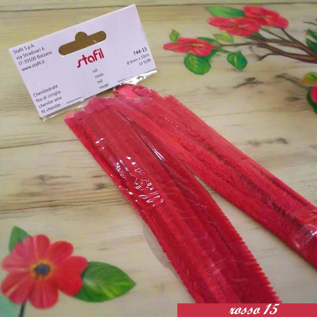 Fili ciniglia modellabili metallo scovolini lavoretti creativi e fiori ...