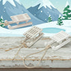 Mini slitta legno miniature decorative casa bambole giardino Natale ...