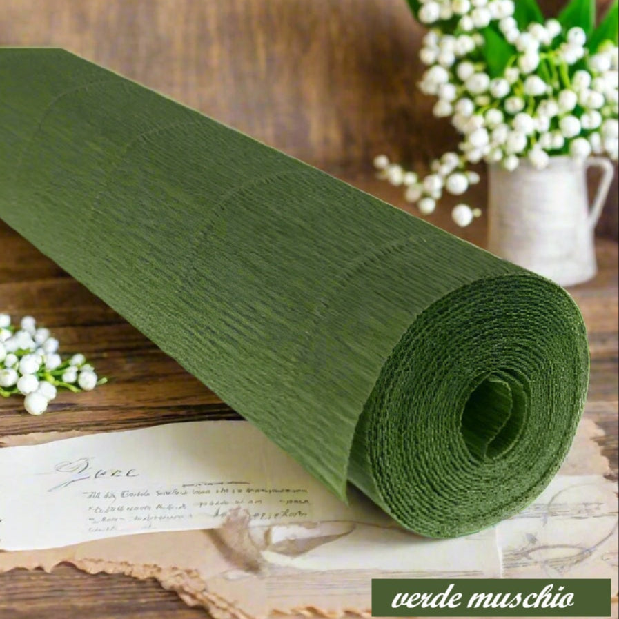 Carta crespa 180 g pesante colorata per fiori e lavoretti bambini ...