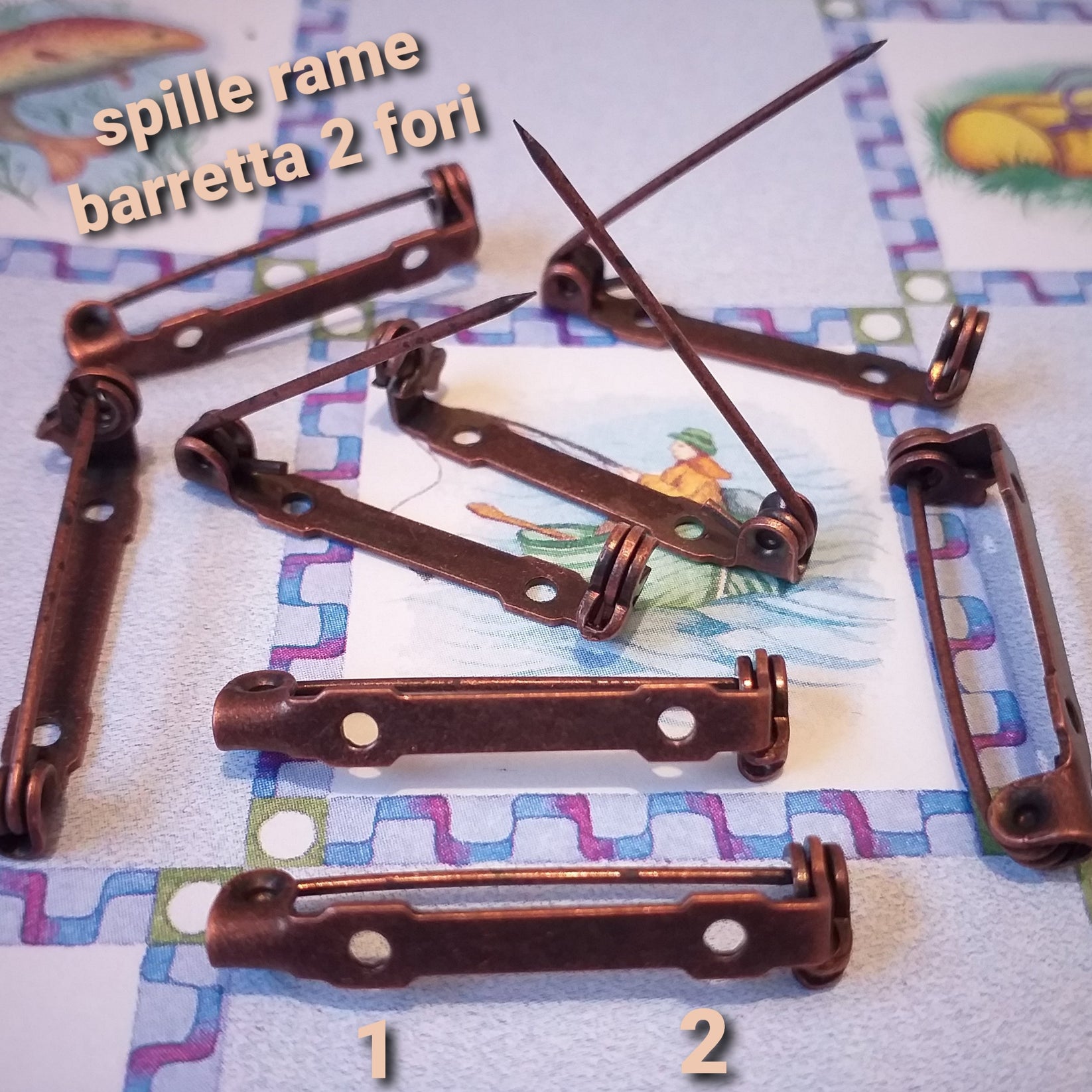 Spille basi componenti accessori fai da te bigiotteria hobby creativi ...