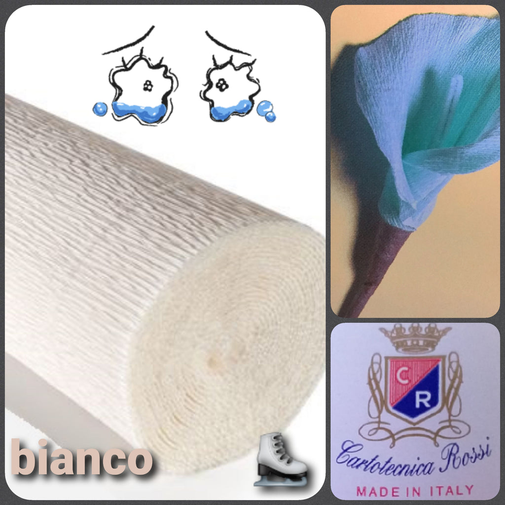 Carta crespa 180 g pesante colorata per fiori e lavoretti bambini ...