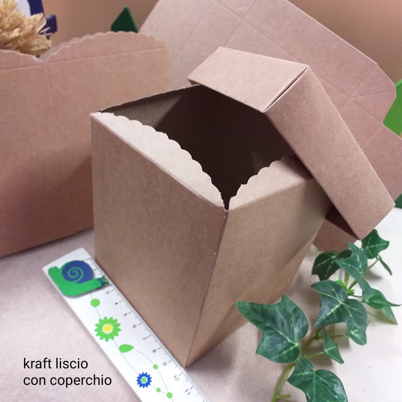 Cartone avana scatole cartoncino liscio bomboniere fai da te regalo ...