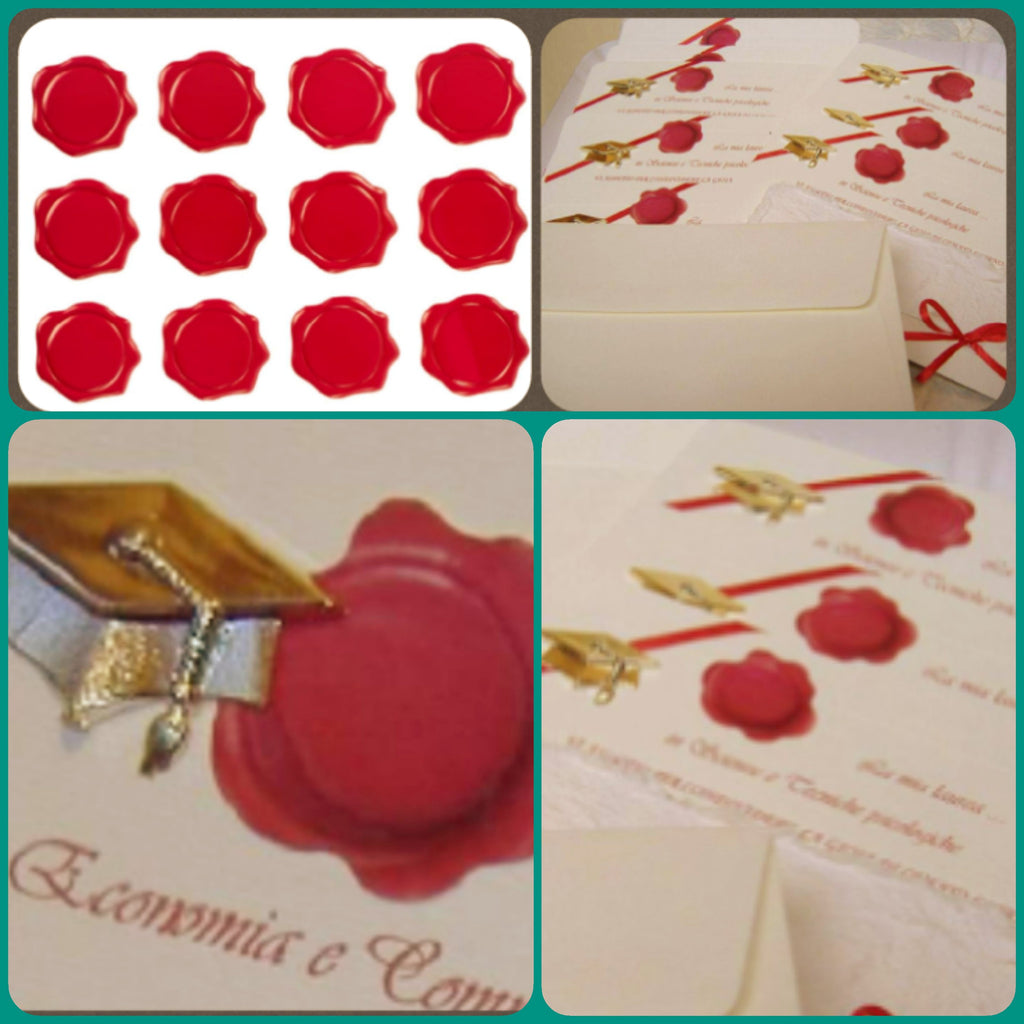 Sticker bomboniere chiudipacco regalo adesivi etichette tags ceralacca ...